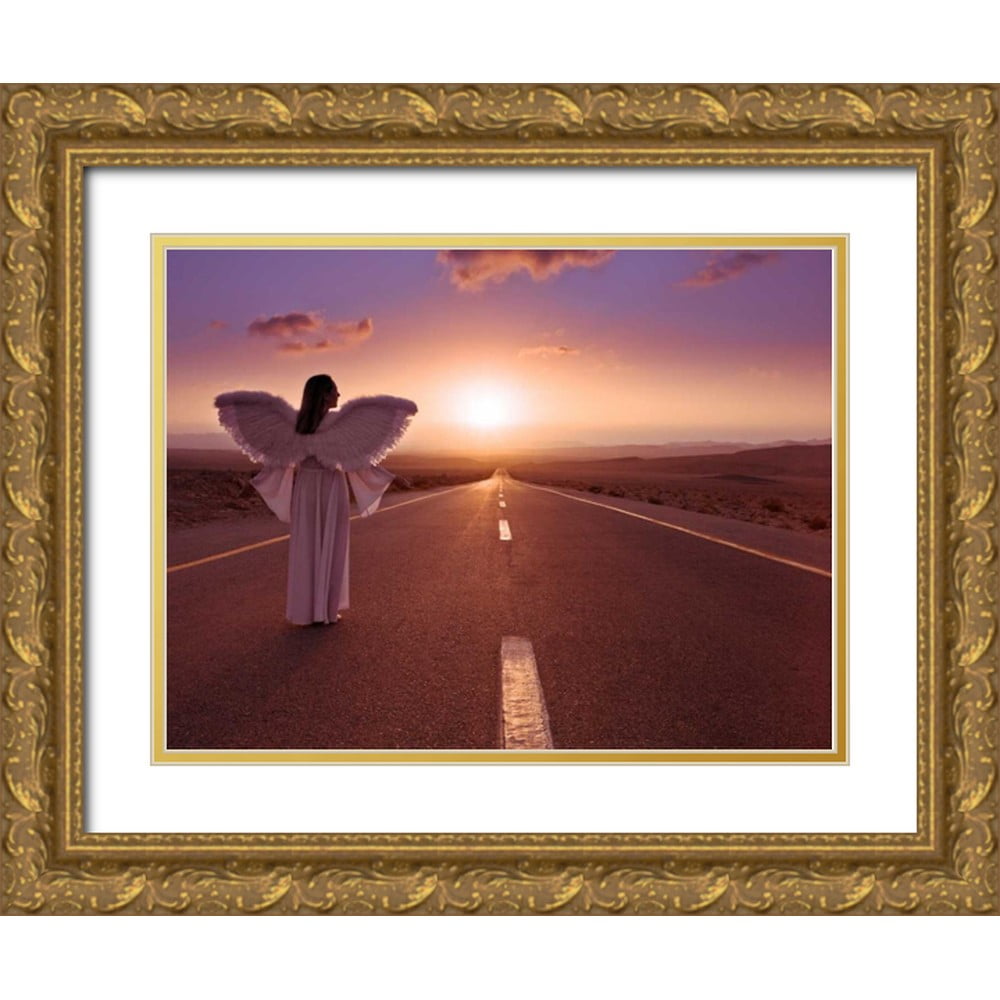 Frank, Assaf 14x12 Gold Ornate Wood Framed with Double Matting Museum ...