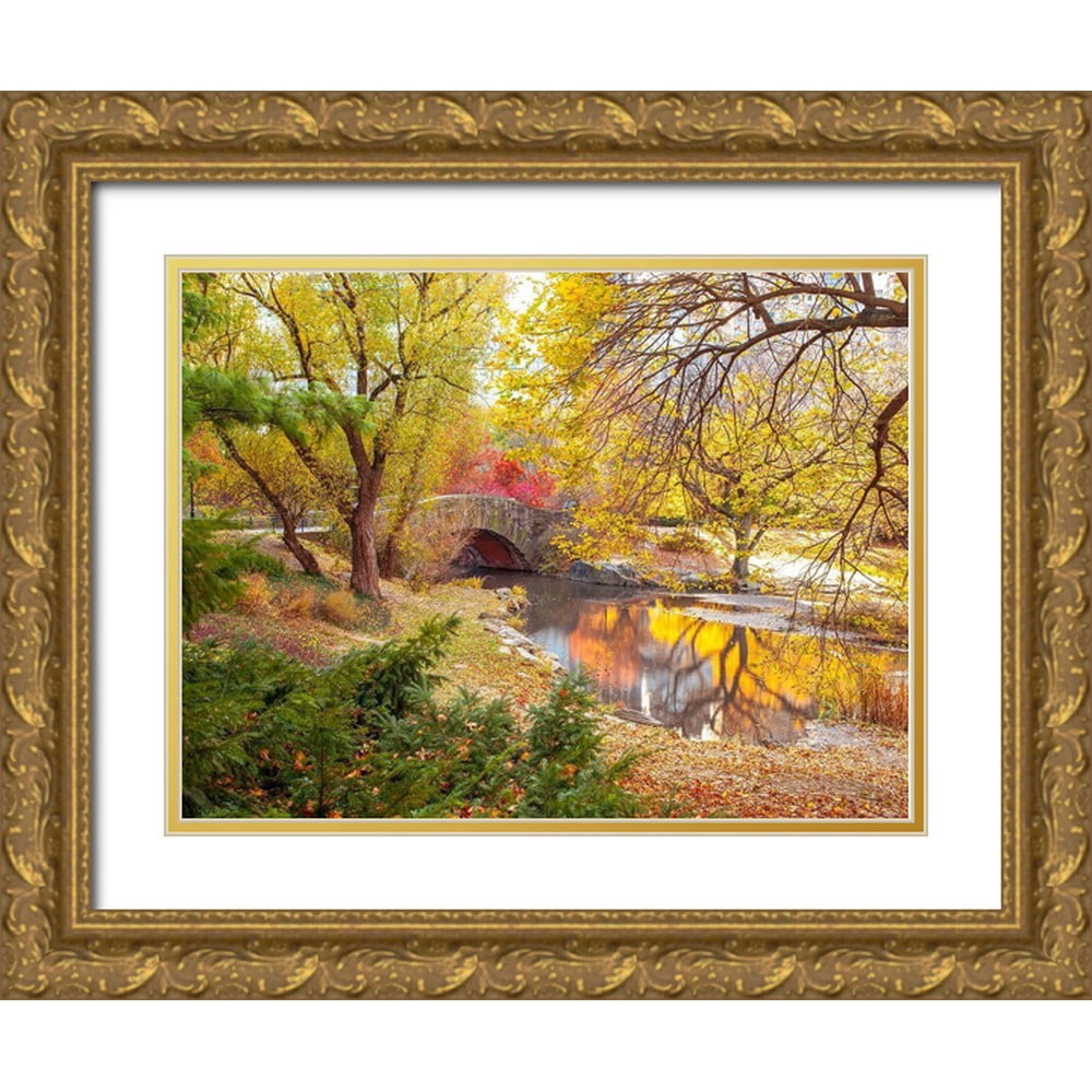 Frank, Assaf 14x12 Gold Ornate Wood Framed with Double Matting Museum ...