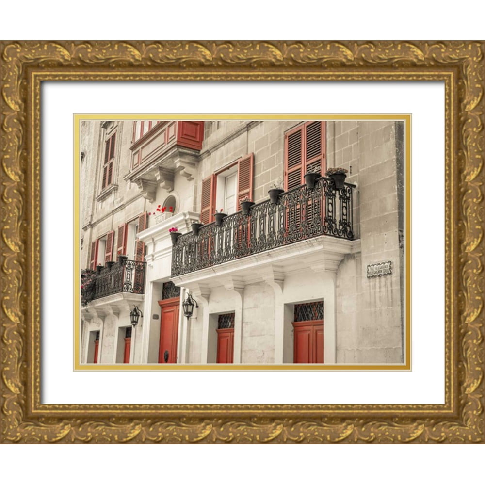 Frank, Assaf 14x12 Gold Ornate Wood Framed with Double Matting Museum ...