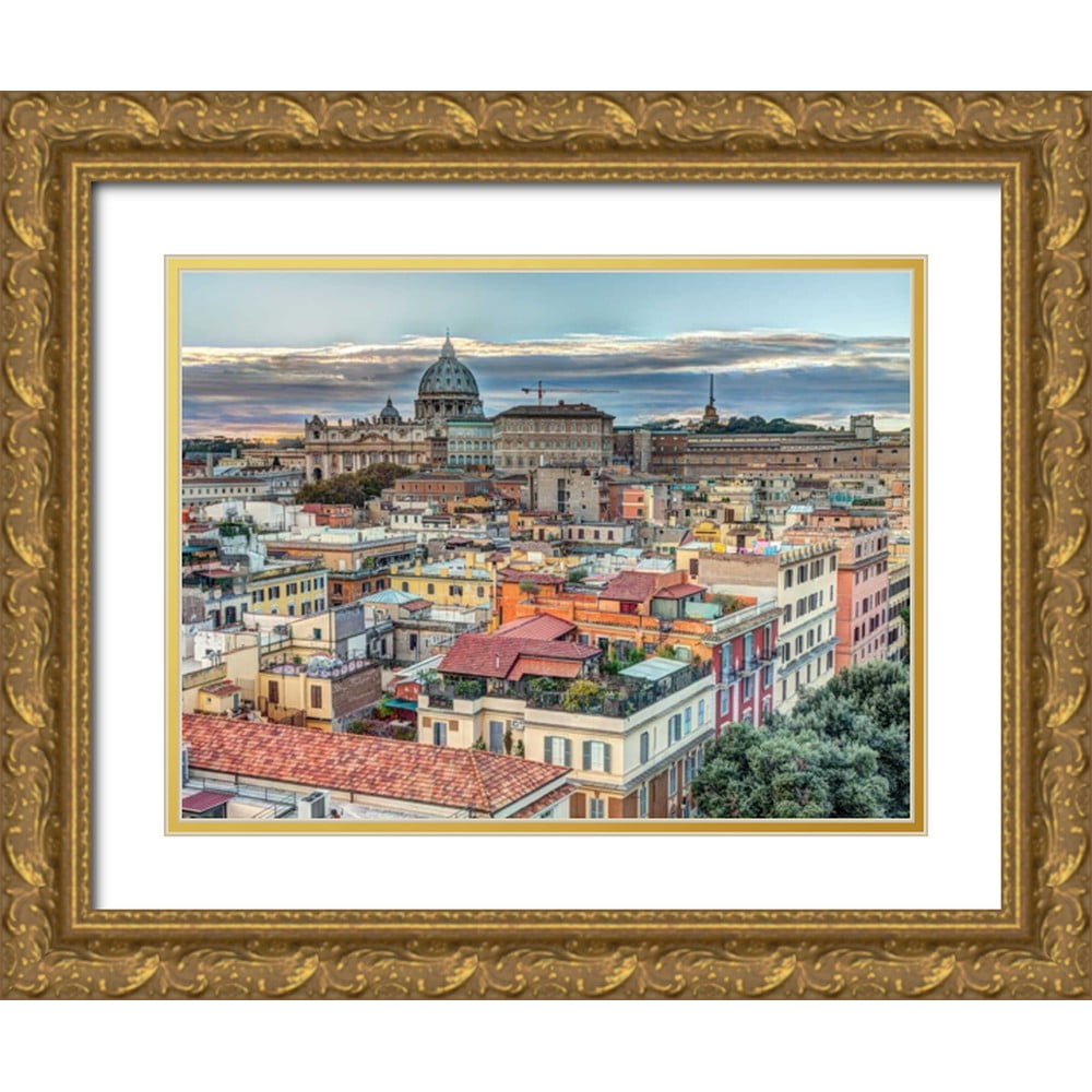 Frank, Assaf 14x12 Gold Ornate Wood Framed with Double Matting Museum ...