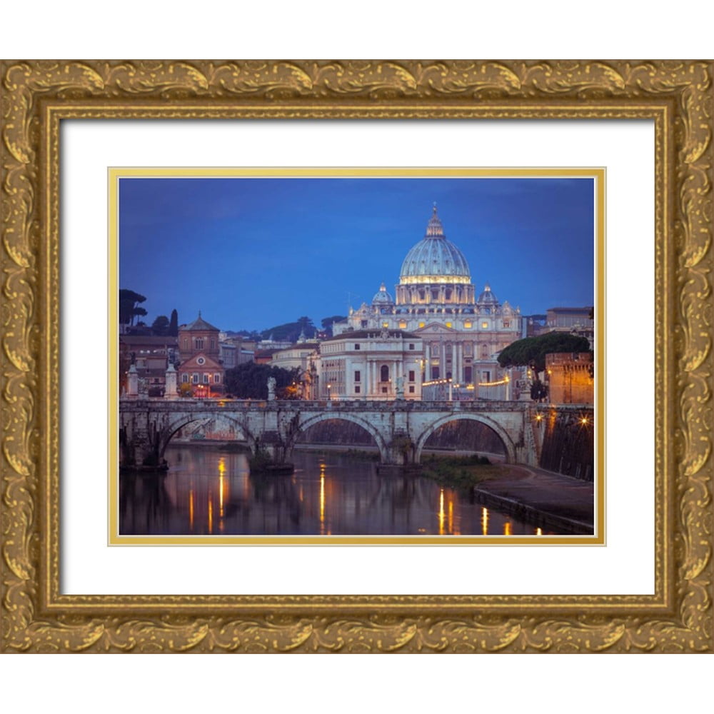 Frank, Assaf 14x12 Gold Ornate Wood Framed with Double Matting Museum ...