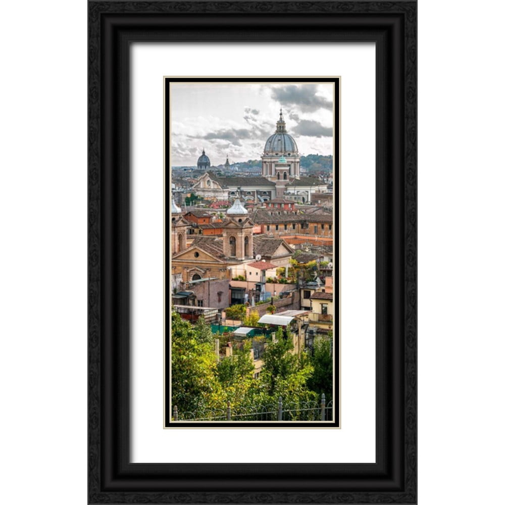 Frank, Assaf 14x24 Black Ornate Wood Framed with Double Matting Museum ...