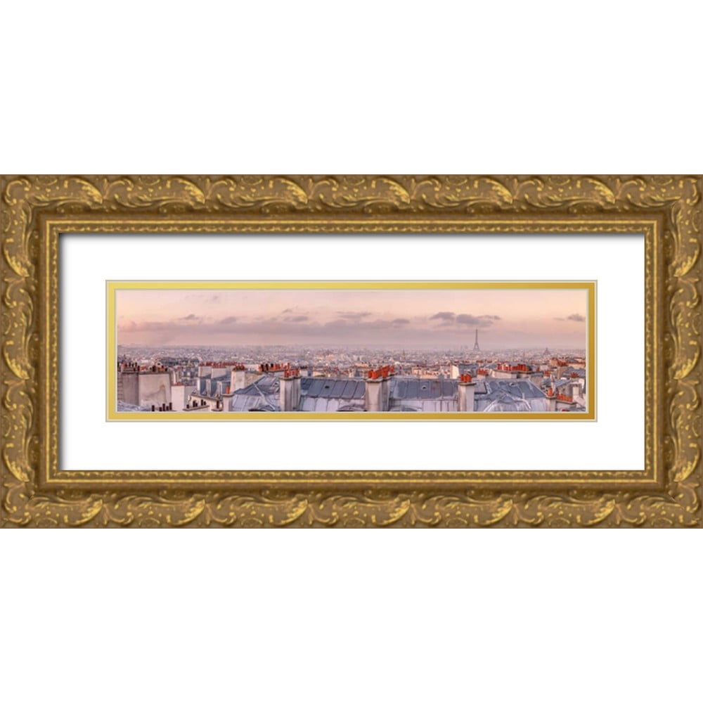 Frank, Assaf 14x7 Gold Ornate Wood Framed with Double Matting Museum ...