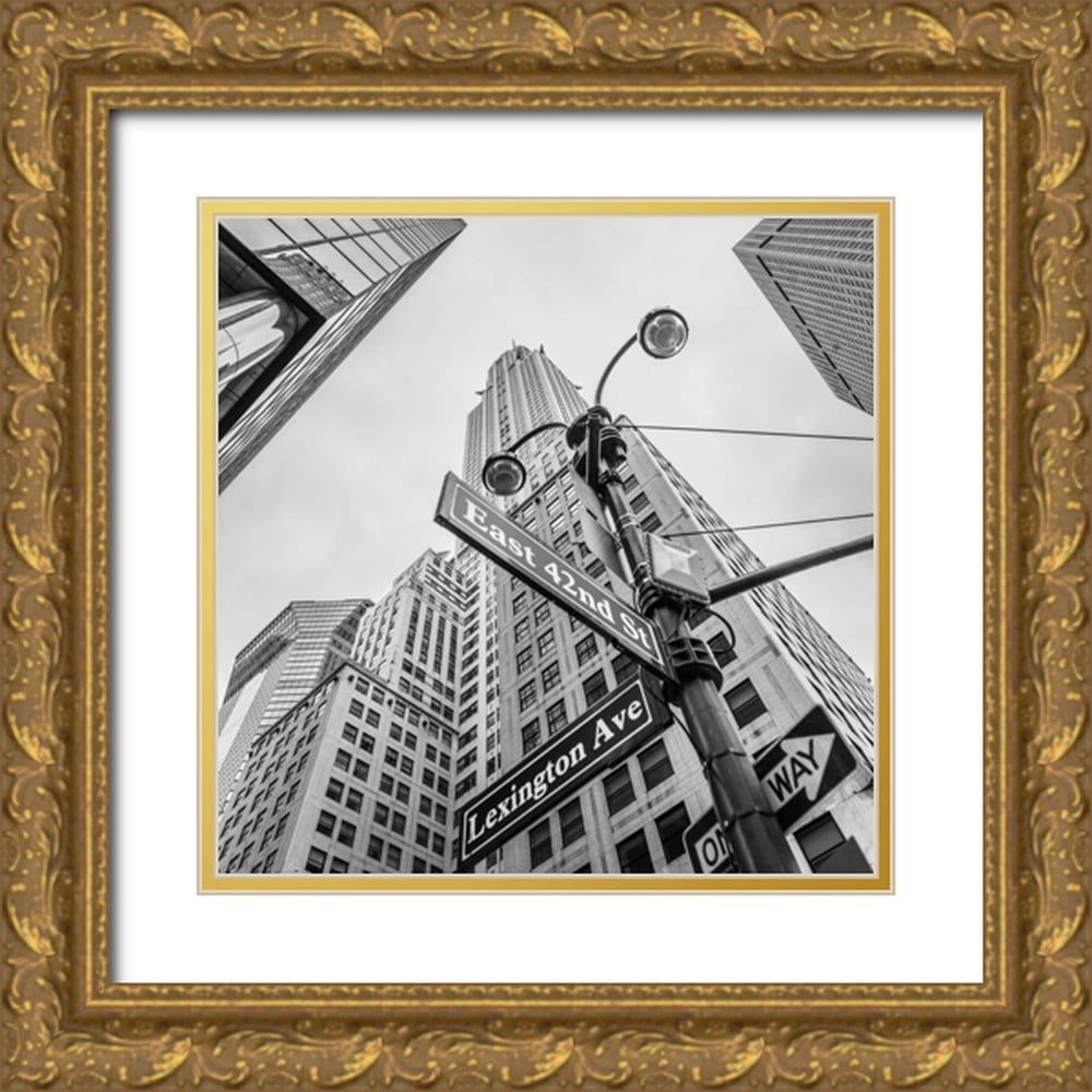 Frank, Assaf 15x15 Gold Ornate Wood Framed with Double Matting Museum ...