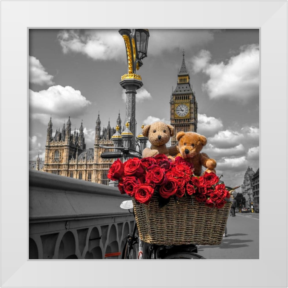 Frank, Assaf 15x15 White Modern Wood Framed Museum Art Print Titled ...