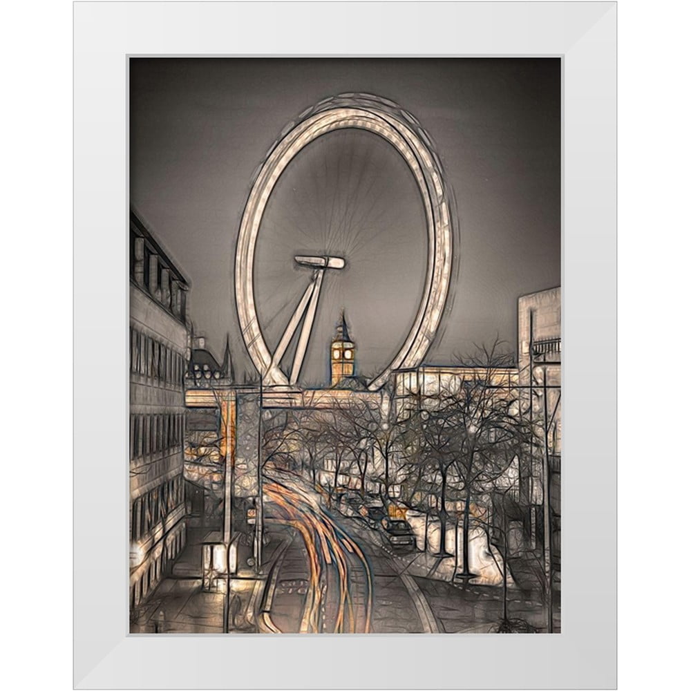 Frank, Assaf 15x18 White Modern Wood Framed Museum Art Print Titled ...