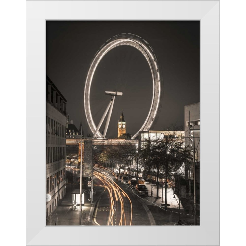 Frank, Assaf 15x18 White Modern Wood Framed Museum Art Print Titled ...