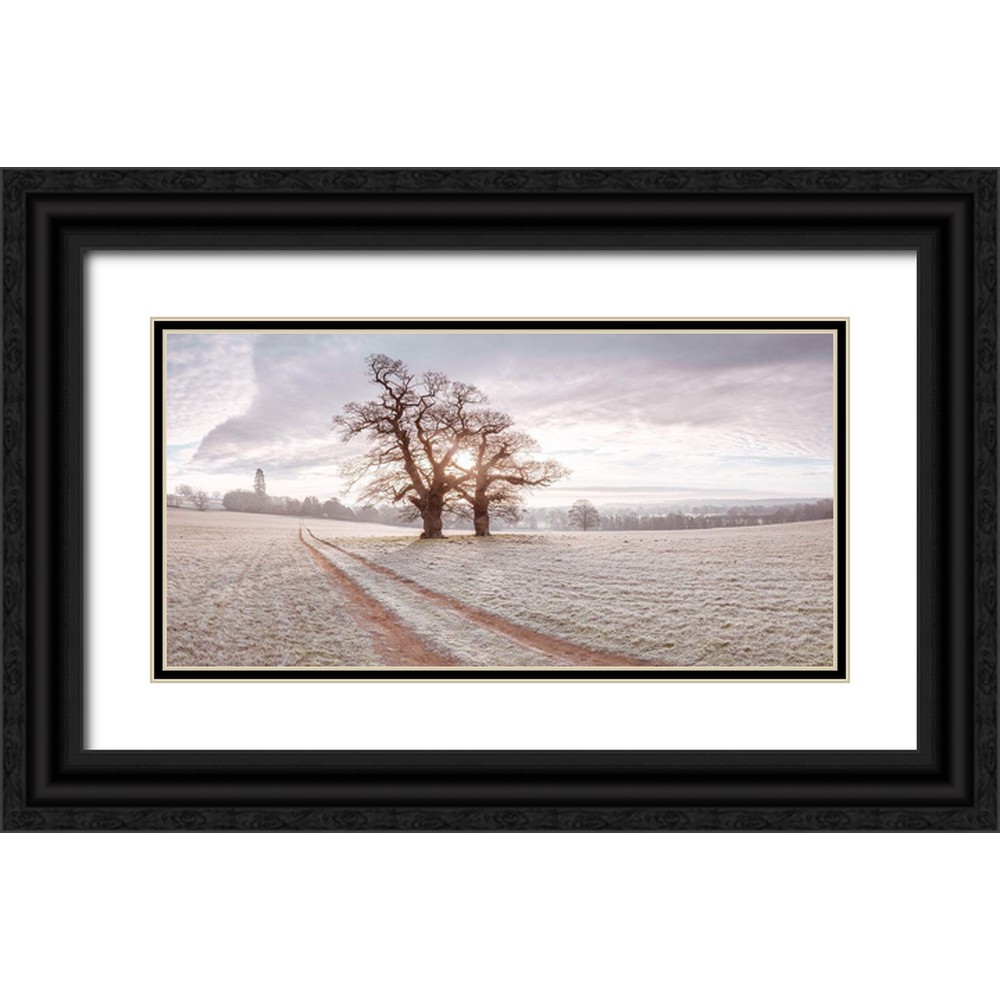 Frank, Assaf 18x11 Black Ornate Wood Framed with Double Matting Museum ...