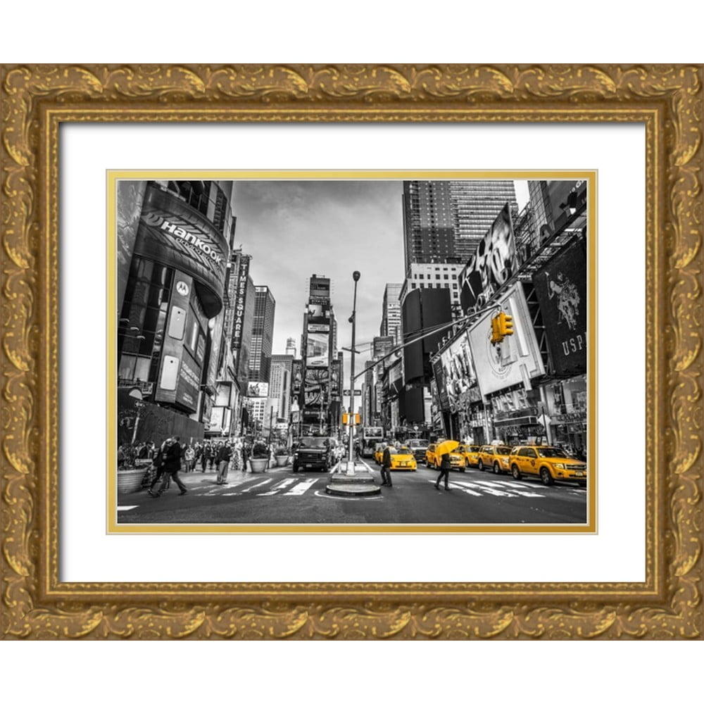 Frank, Assaf 18x14 Gold Ornate Wood Framed with Double Matting Museum ...