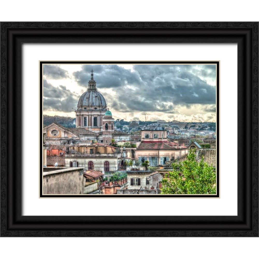 Frank, Assaf 18x15 Black Ornate Wood Framed with Double Matting Museum ...