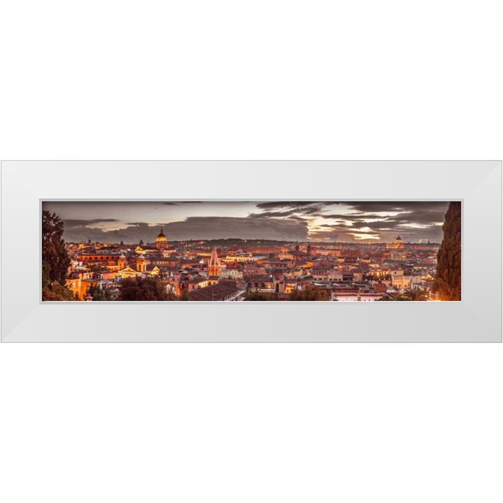 Frank, Assaf 18x7 White Modern Wood Framed Museum Art Print Titled ...