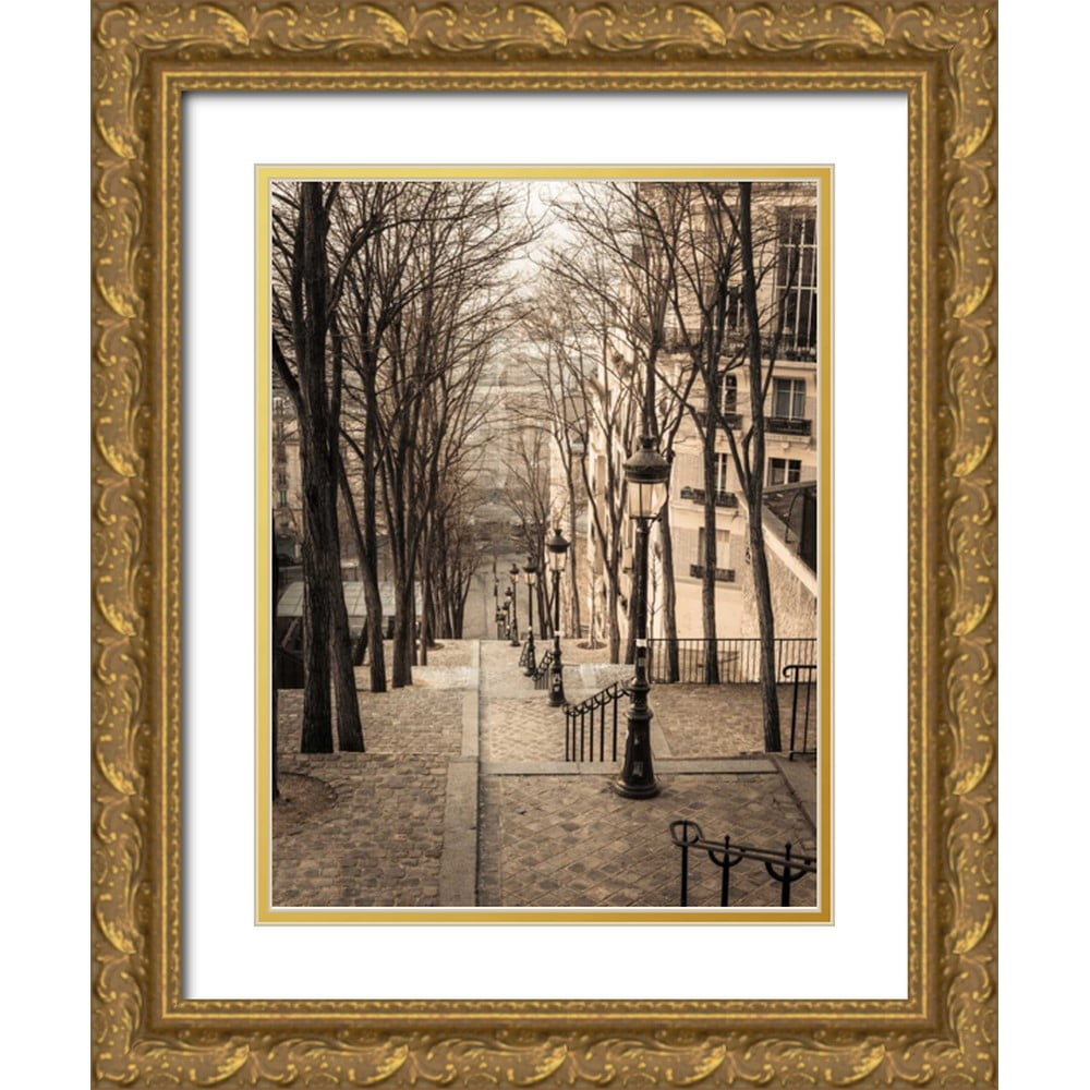 Frank, Assaf 19x24 Gold Ornate Wood Framed with Double Matting Museum Art Print Titled - The ...
