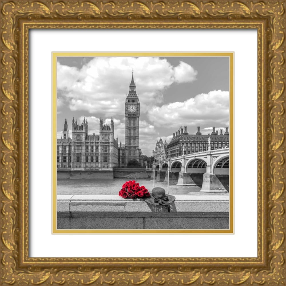 Frank, Assaf 20x20 Gold Ornate Wood Framed with Double Matting Museum ...