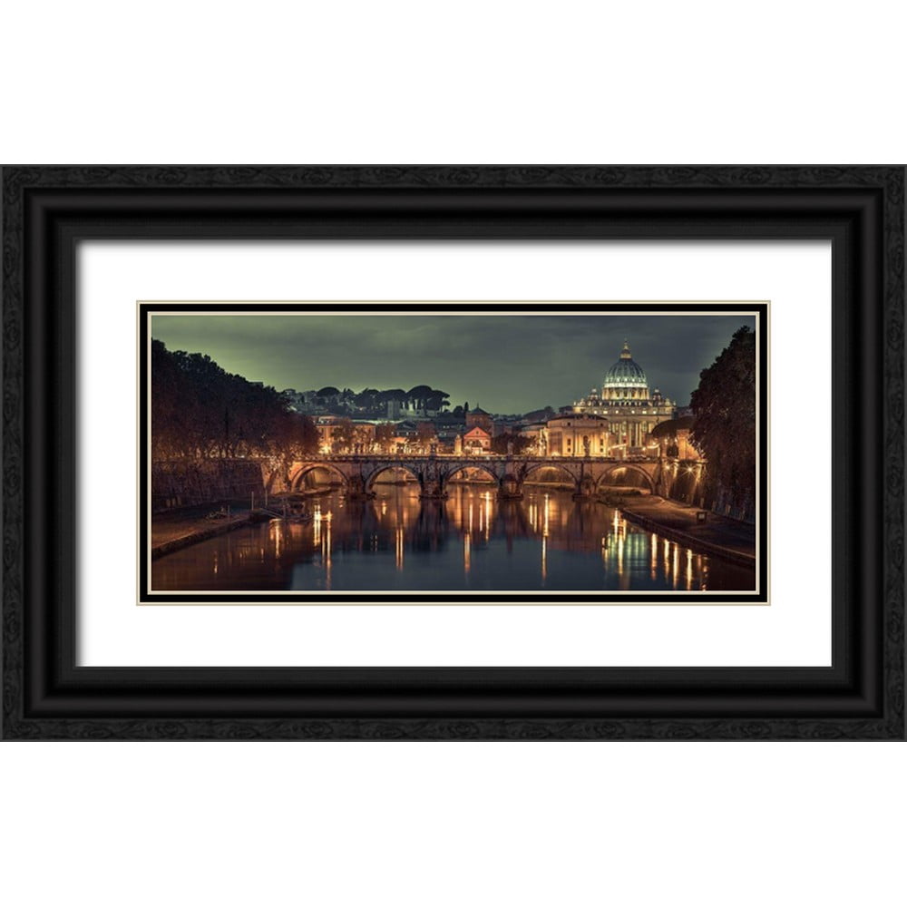 Frank, Assaf 24x13 Black Ornate Wood Framed with Double Matting Museum ...