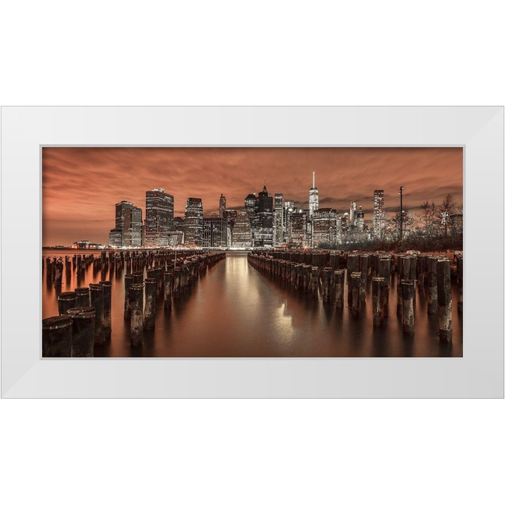 Frank, Assaf 24x14 White Modern Wood Framed Museum Art Print Titled ...