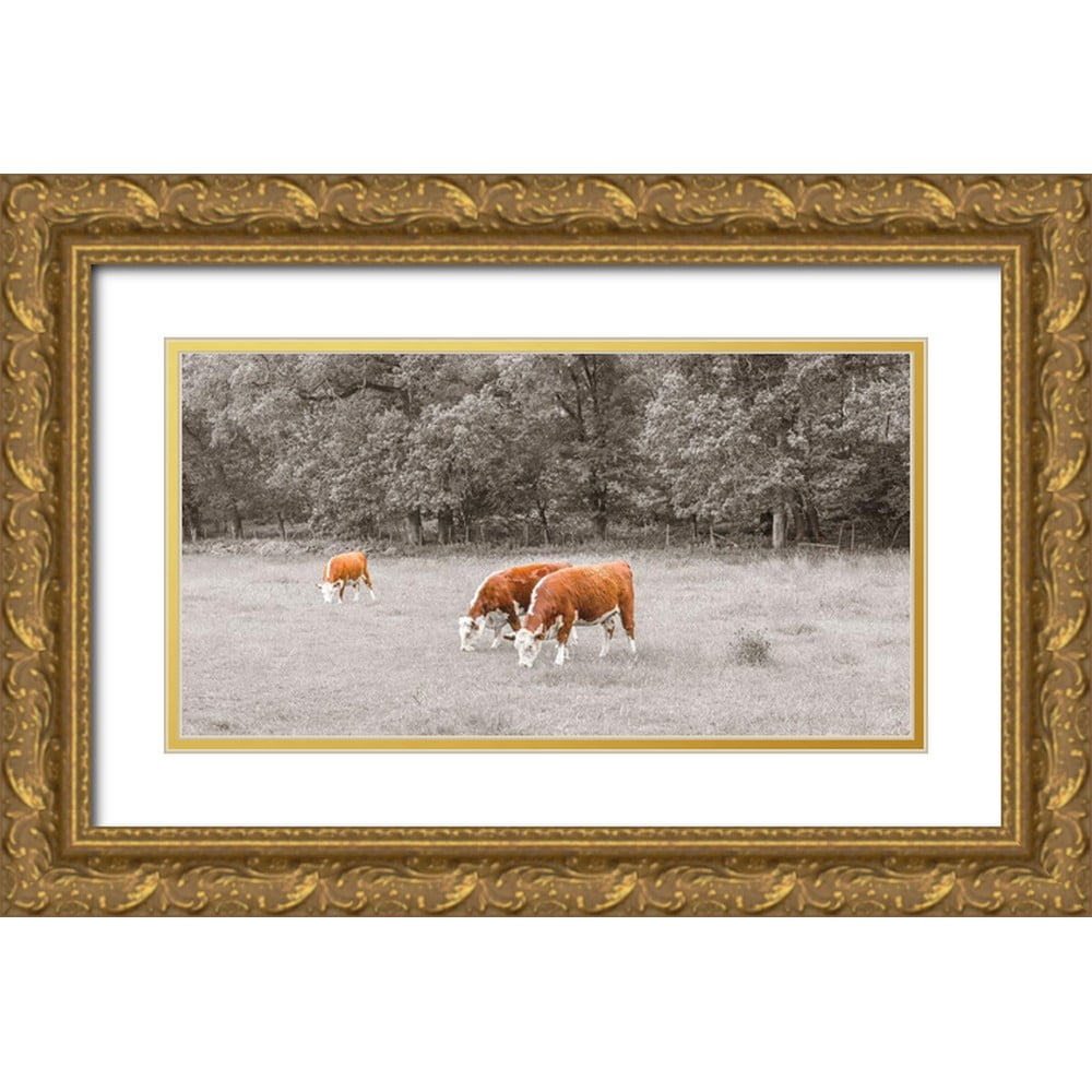 Frank, Assaf 24x15 Gold Ornate Wood Framed with Double Matting Museum ...
