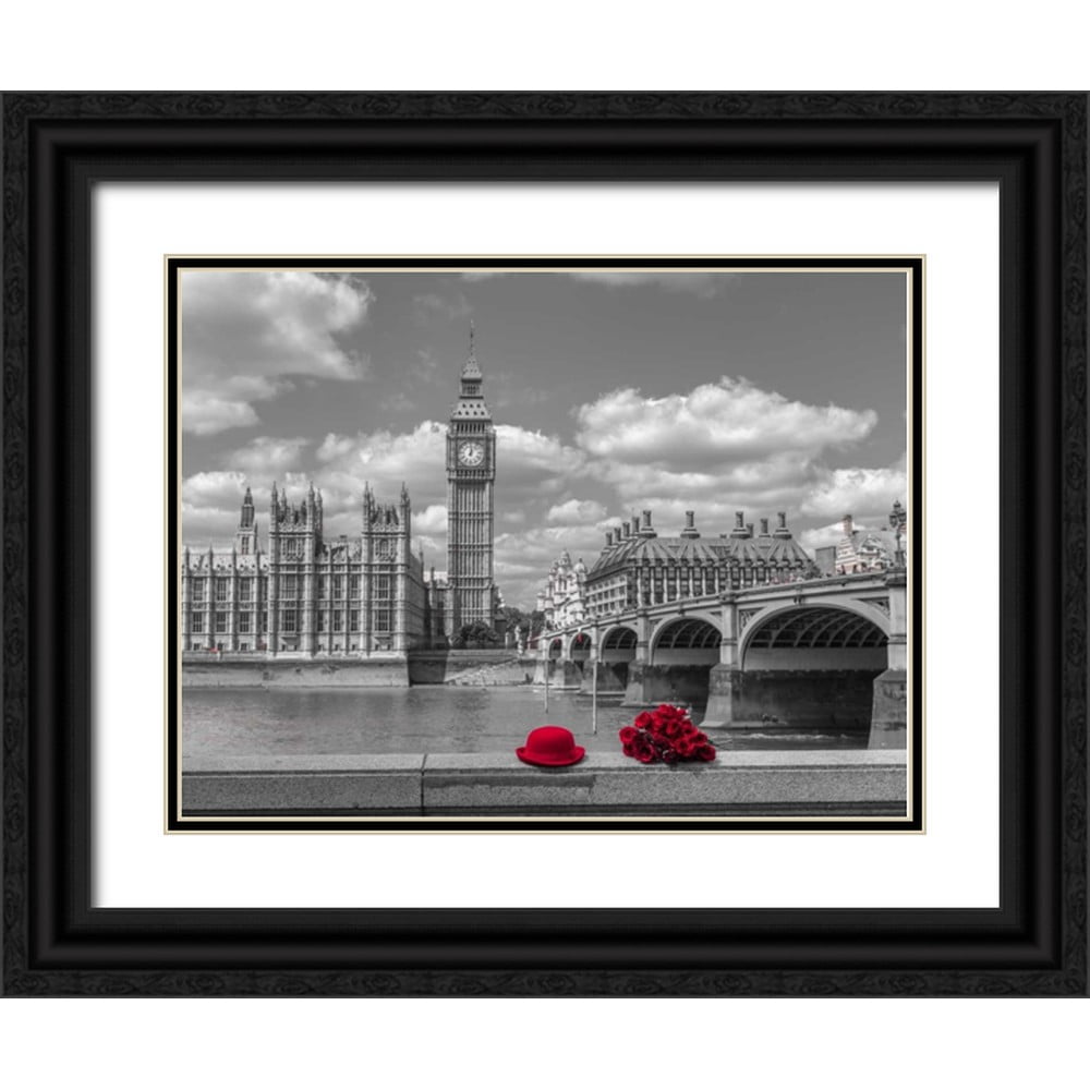 Frank, Assaf 24x19 Black Ornate Wood Framed with Double Matting Museum ...