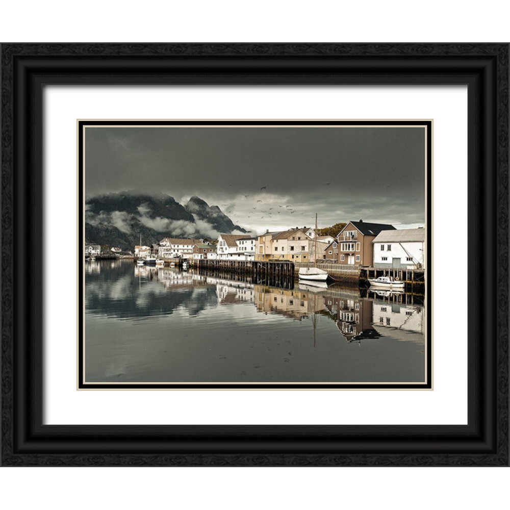 Frank, Assaf 24x19 Black Ornate Wood Framed with Double Matting Museum ...