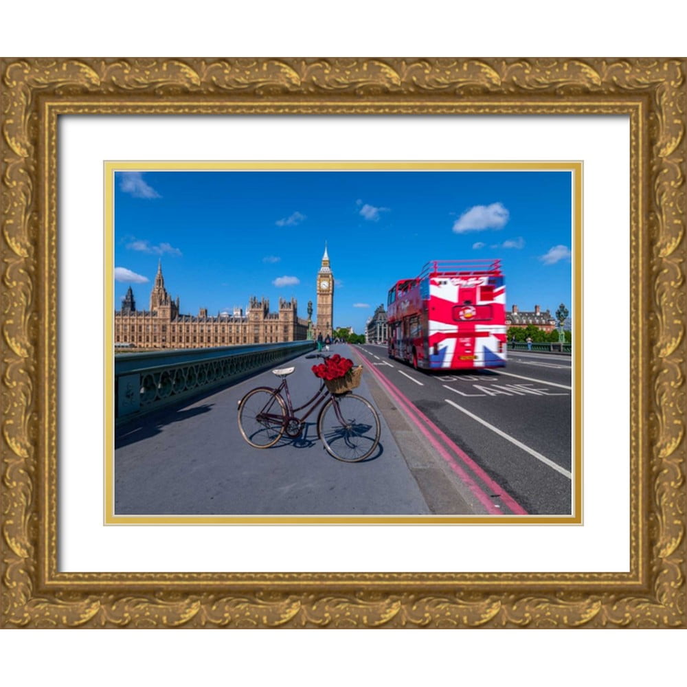 Frank, Assaf 24x19 Gold Ornate Wood Framed with Double Matting Museum ...