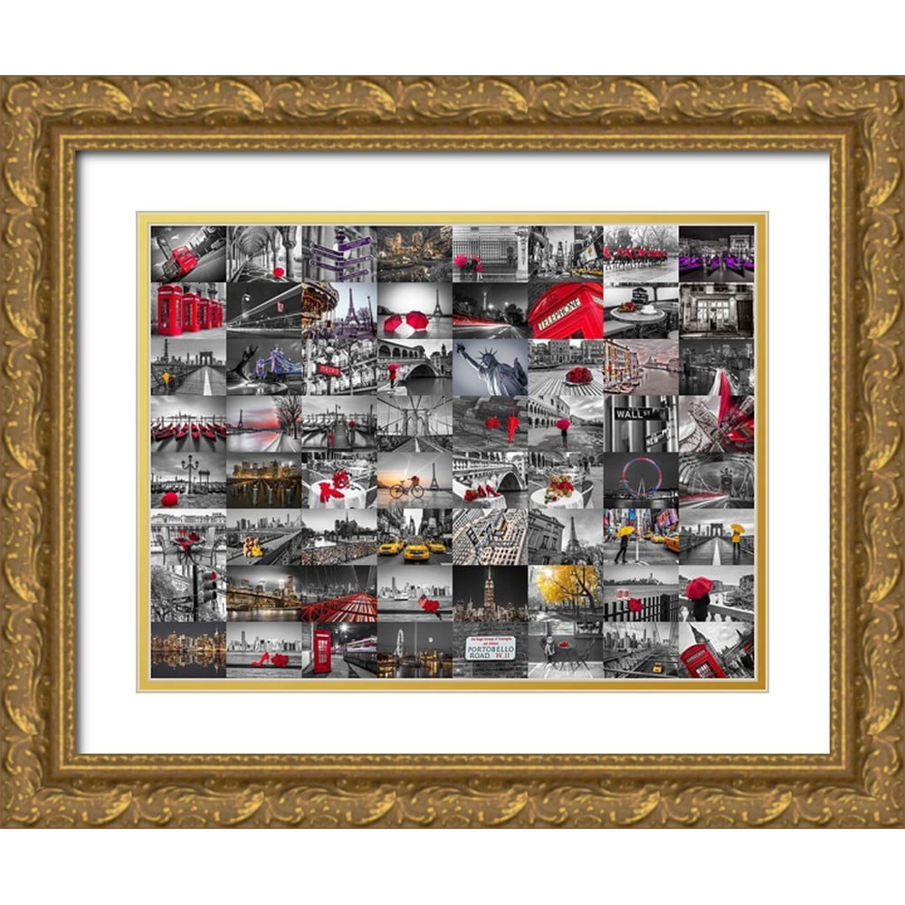 Frank, Assaf 24x19 Gold Ornate Wood Framed with Double Matting Museum ...