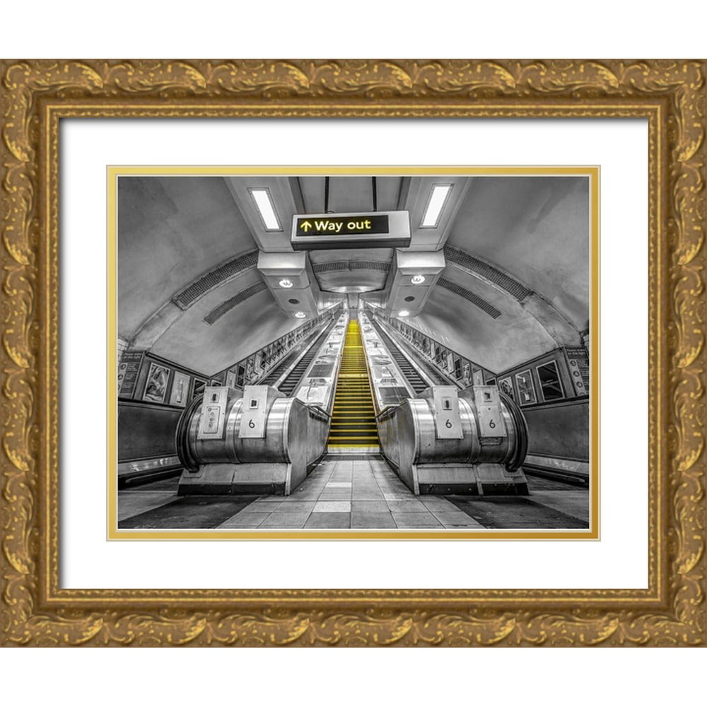 Frank, Assaf 24x19 Gold Ornate Wood Framed with Double Matting Museum ...