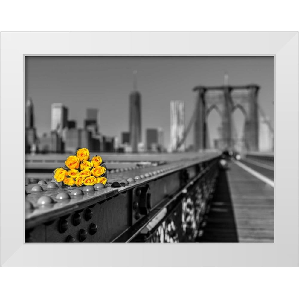 Frank, Assaf 24x19 White Modern Wood Framed Museum Art Print Titled ...