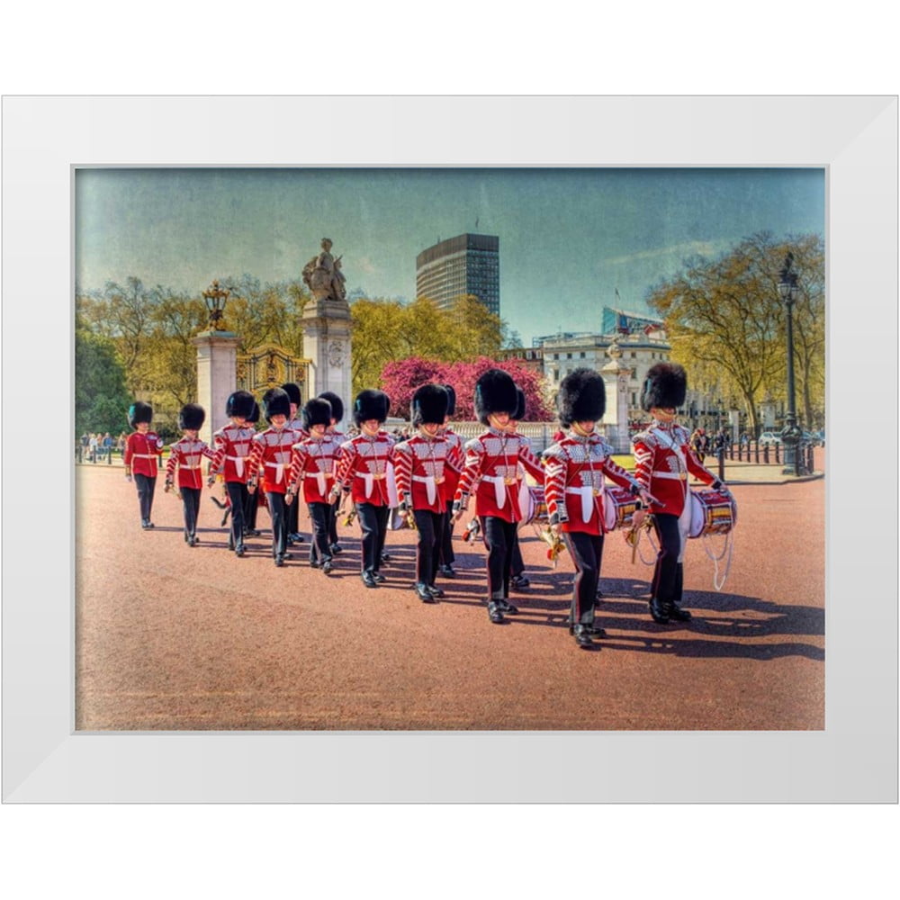 Frank, Assaf 24x19 White Modern Wood Framed Museum Art Print Titled - Changing the Guard ...