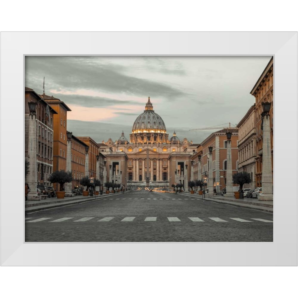 Frank, Assaf 24x19 White Modern Wood Framed Museum Art Print Titled ...