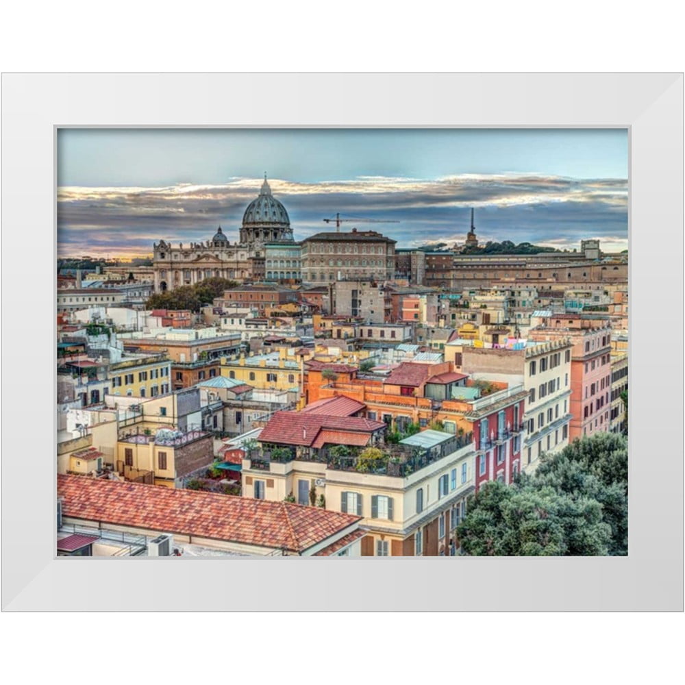 Frank, Assaf 24x19 White Modern Wood Framed Museum Art Print Titled ...