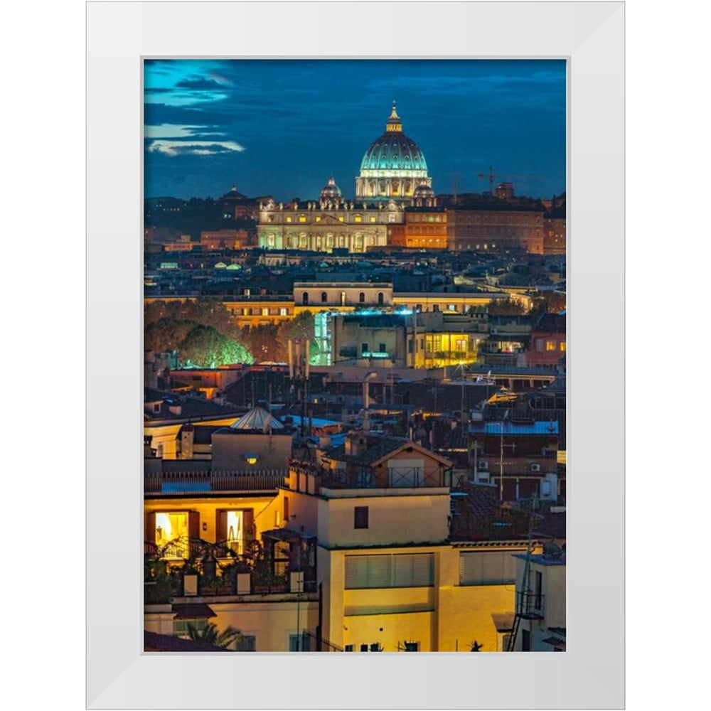 Frank, Assaf 24x32 White Modern Wood Framed Museum Art Print Titled ...