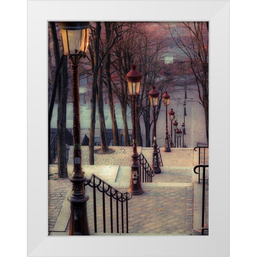 Frank, Assaf 25x32 White Modern Wood Framed Museum Art Print Titled ...