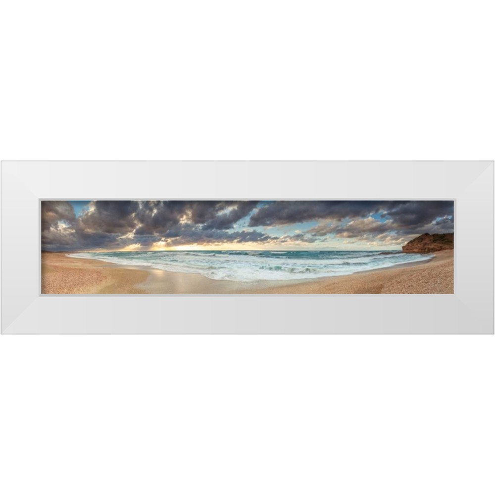 Frank, Assaf 32x10 White Modern Wood Framed Museum Art Print Titled ...