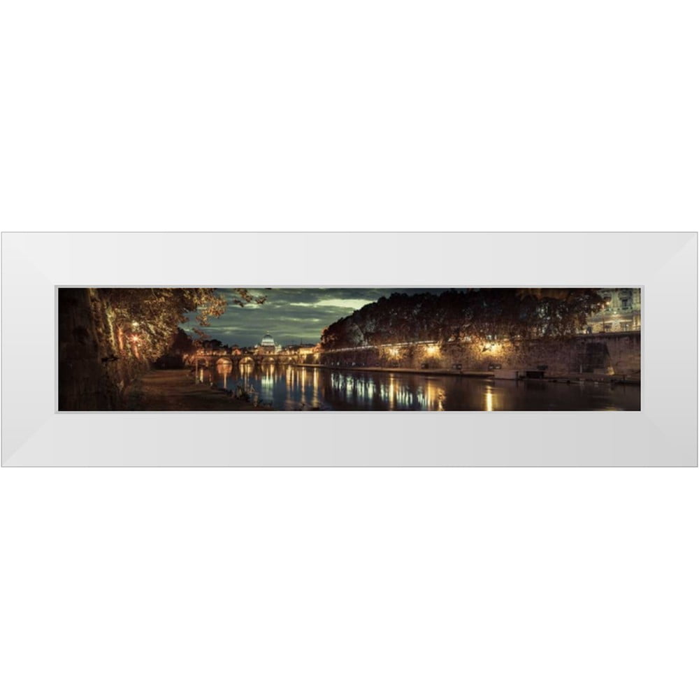Frank, Assaf 32x10 White Modern Wood Framed Museum Art Print Titled ...