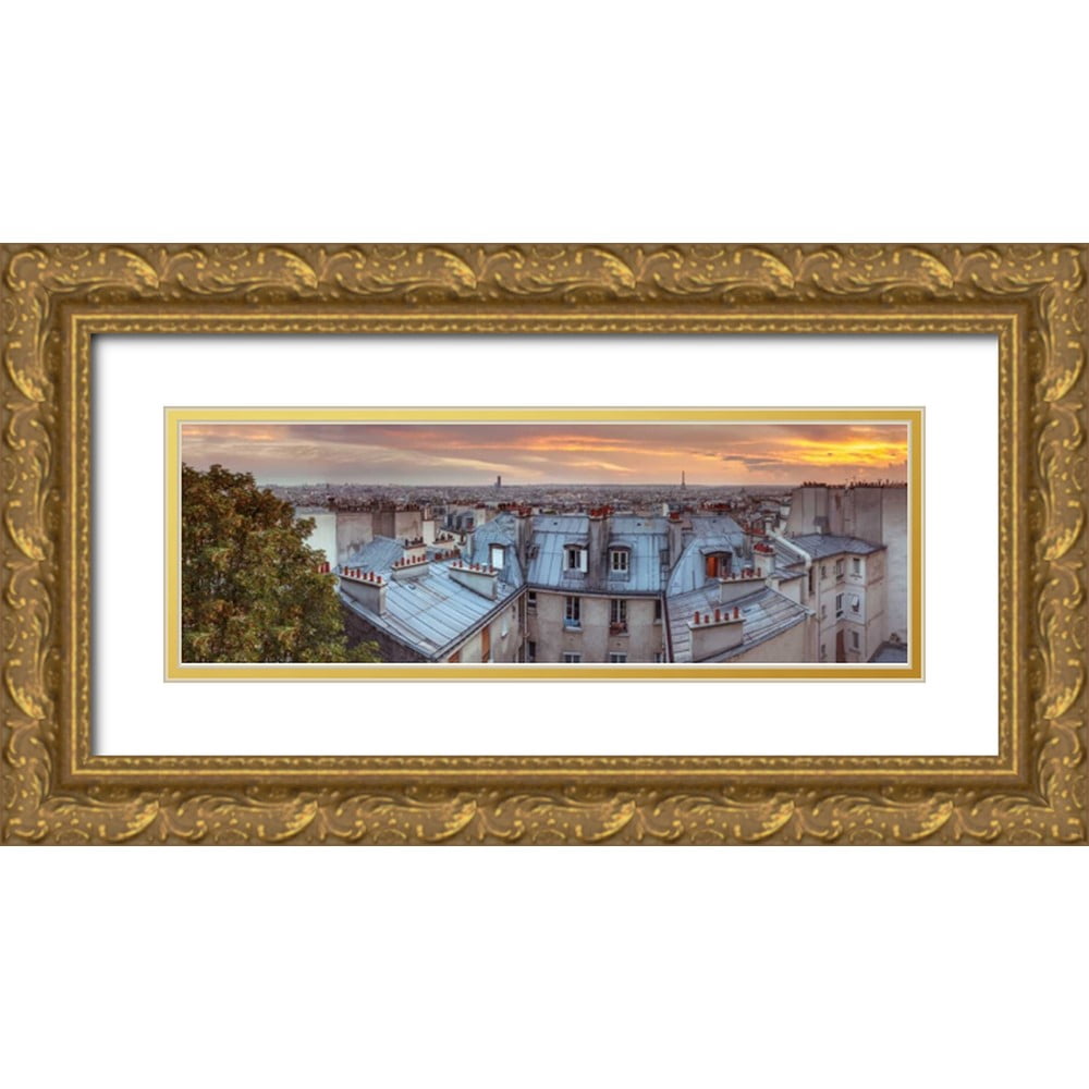 Frank, Assaf 32x13 Gold Ornate Wood Framed with Double Matting Museum ...
