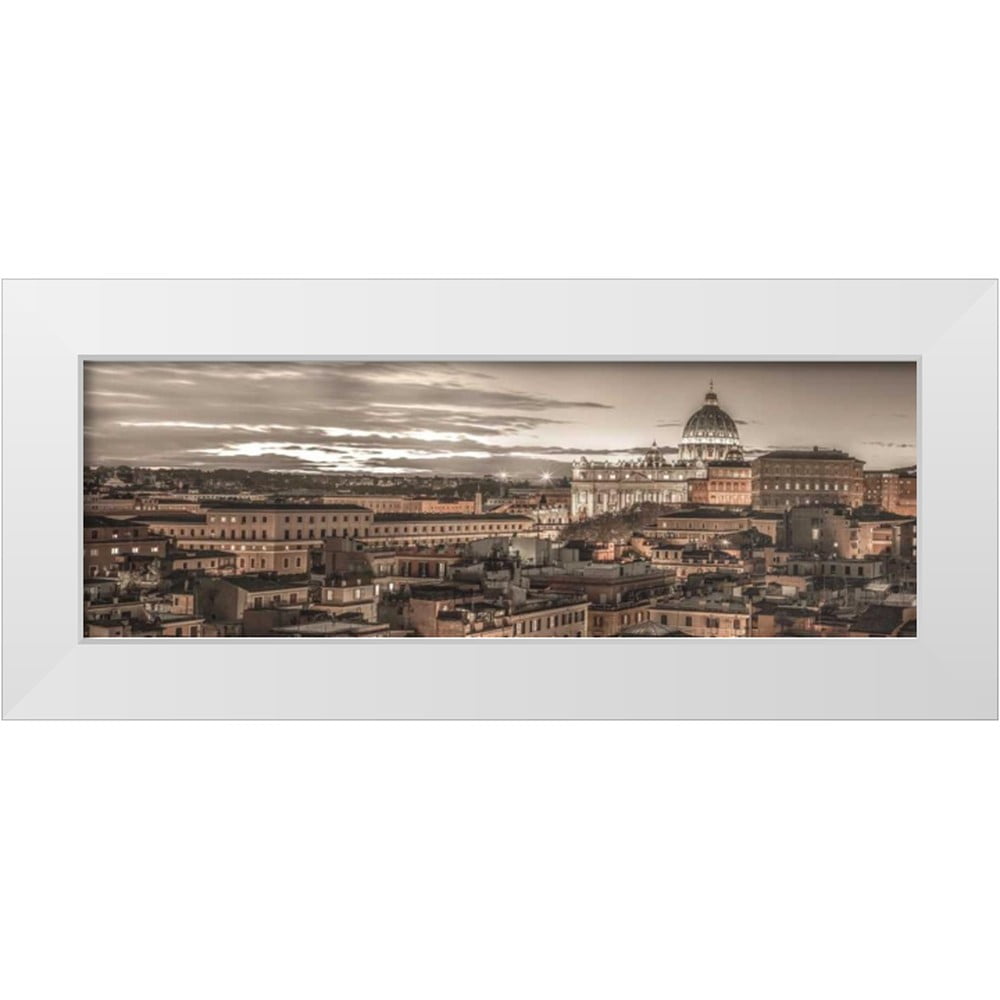 Frank, Assaf 32x13 White Modern Wood Framed Museum Art Print Titled ...