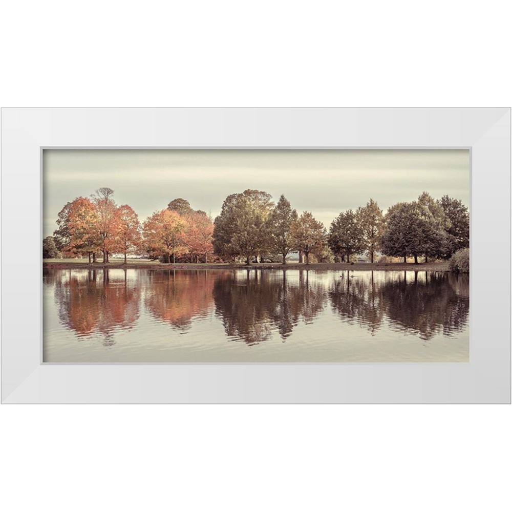 Frank, Assaf 32x18 White Modern Wood Framed Museum Art Print Titled ...