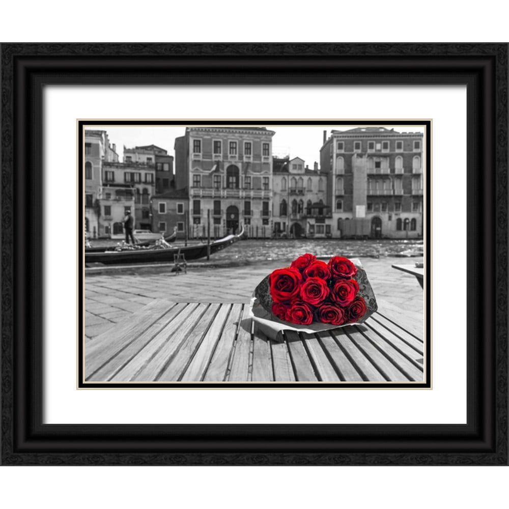 Frank, Assaf 32x25 Black Ornate Wood Framed with Double Matting Museum ...