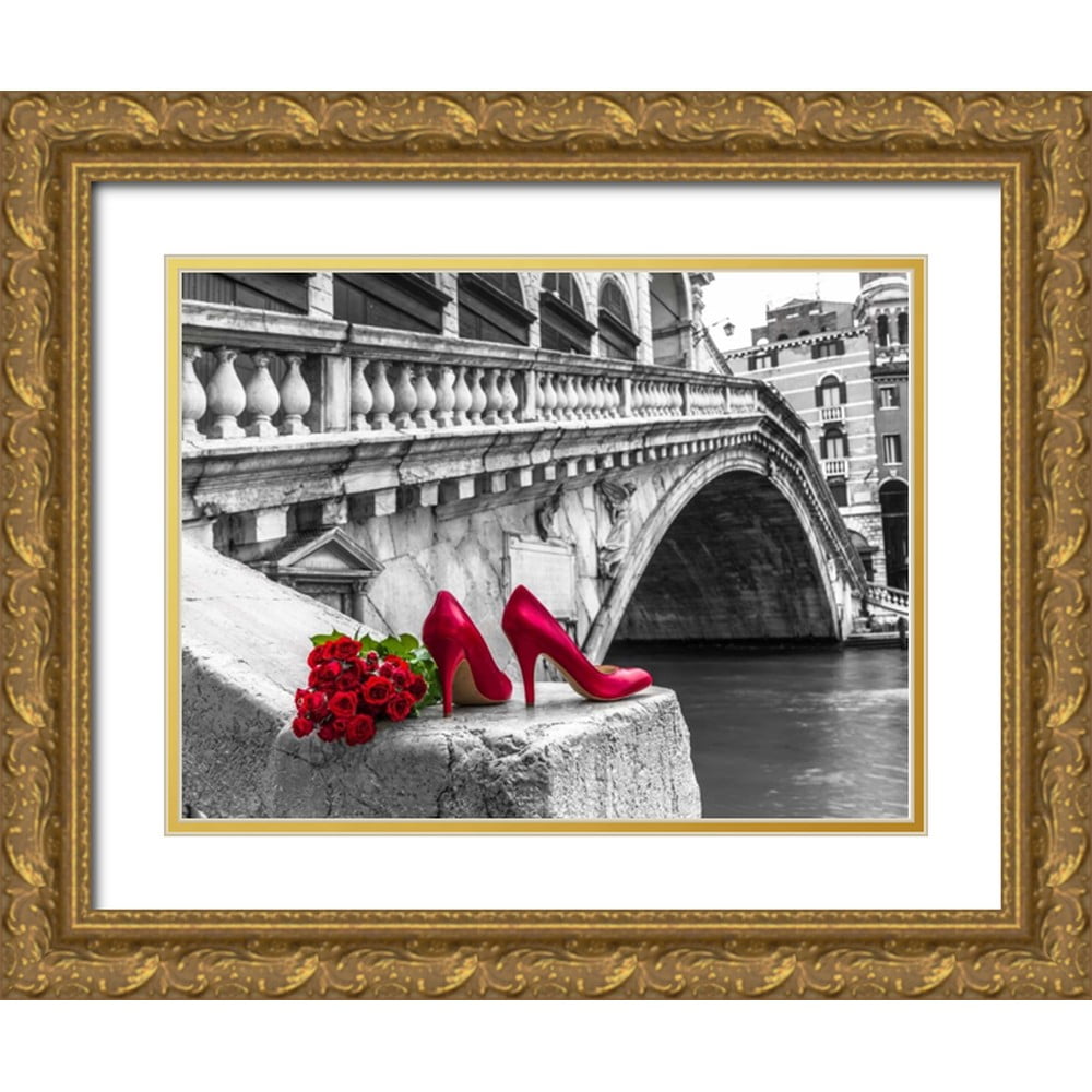 Frank, Assaf 32x25 Gold Ornate Wood Framed with Double Matting Museum ...