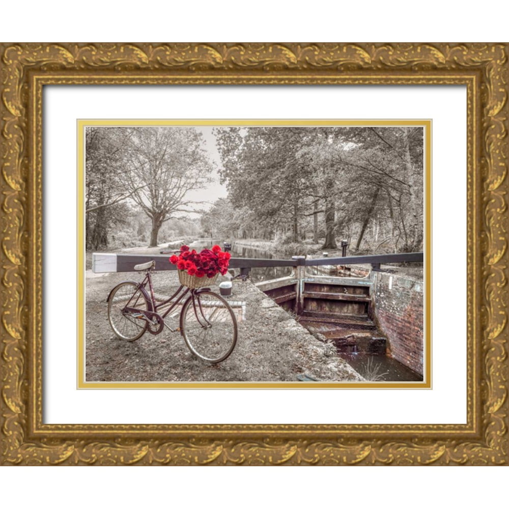 Frank, Assaf 32x25 Gold Ornate Wood Framed with Double Matting Museum ...