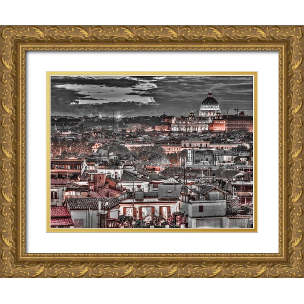 Frank, Assaf 32x25 Gold Ornate Wood Framed with Double Matting Museum ...