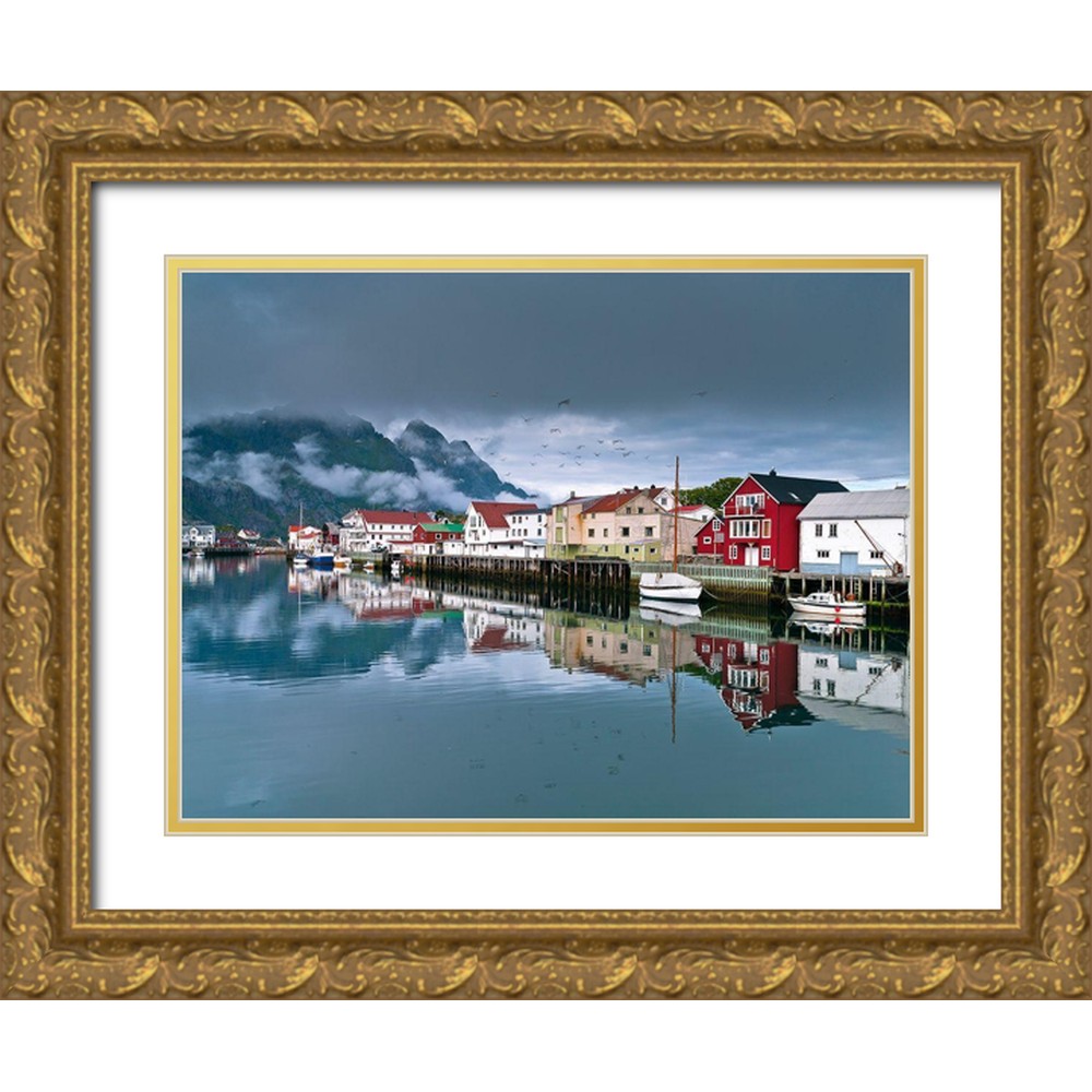 Frank, Assaf 32x25 Gold Ornate Wood Framed with Double Matting Museum ...