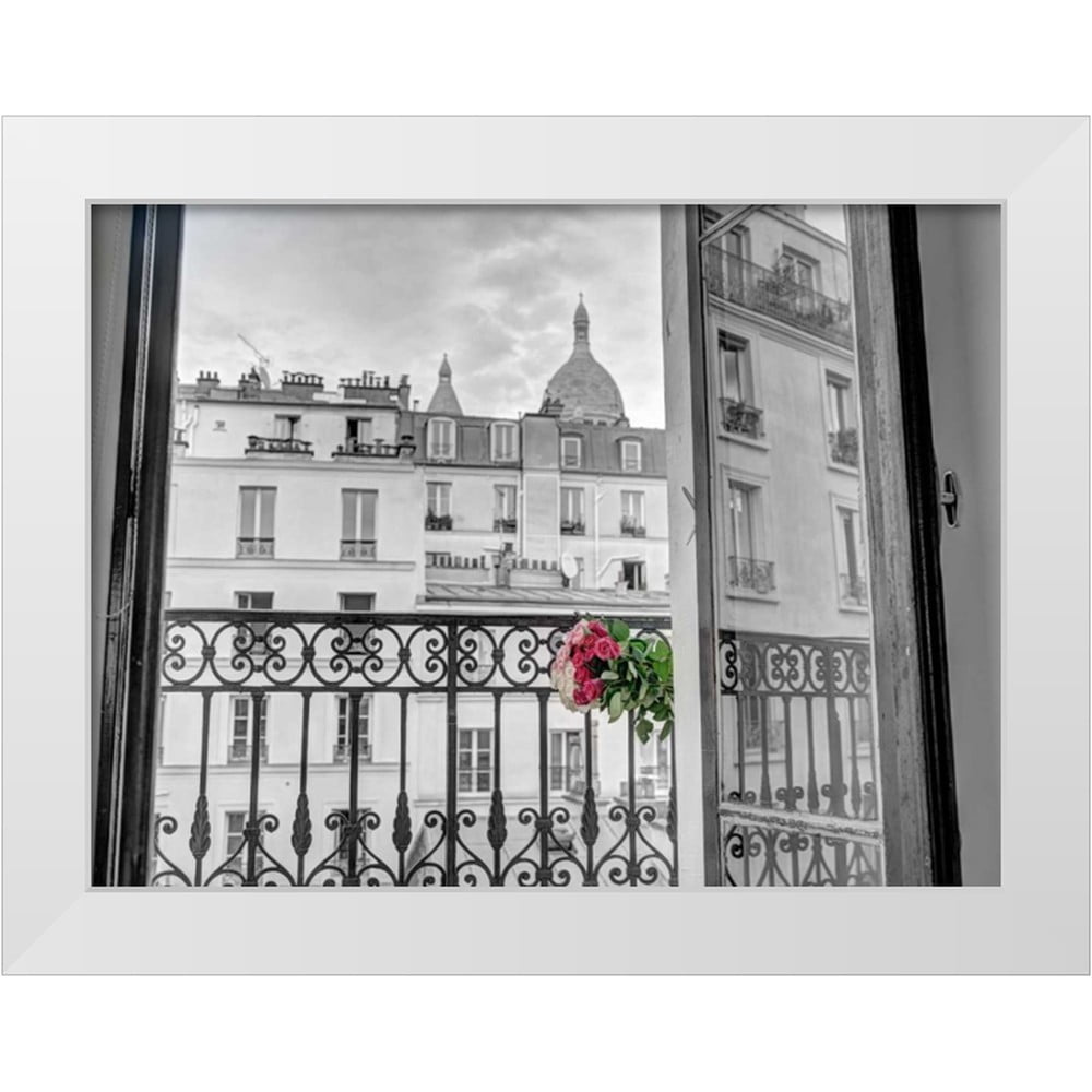 Frank, Assaf 32x25 White Modern Wood Framed Museum Art Print Titled ...