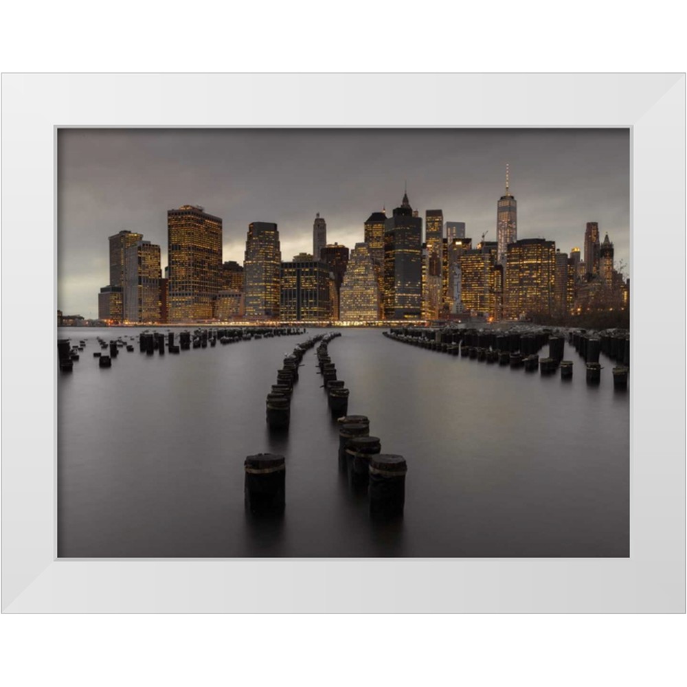 Frank, Assaf 32x25 White Modern Wood Framed Museum Art Print Titled ...