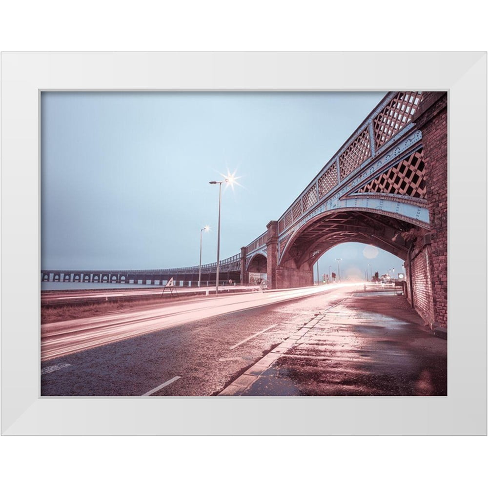 Frank, Assaf 32x25 White Modern Wood Framed Museum Art Print Titled ...