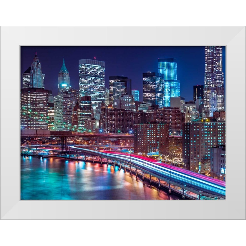 Frank, Assaf 32x25 White Modern Wood Framed Museum Art Print Titled ...