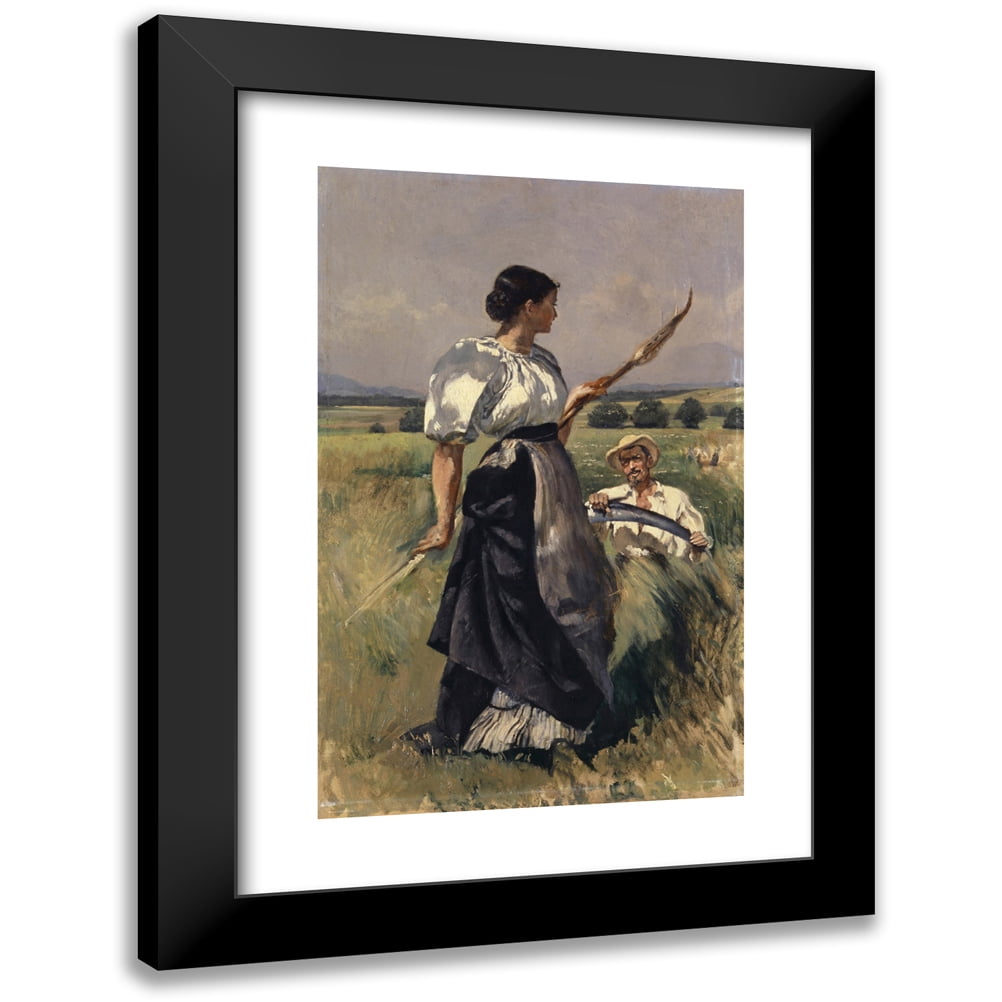 Frank Buchser 17x24 Black Modern Framed Museum Art Print Titled - Mower ...