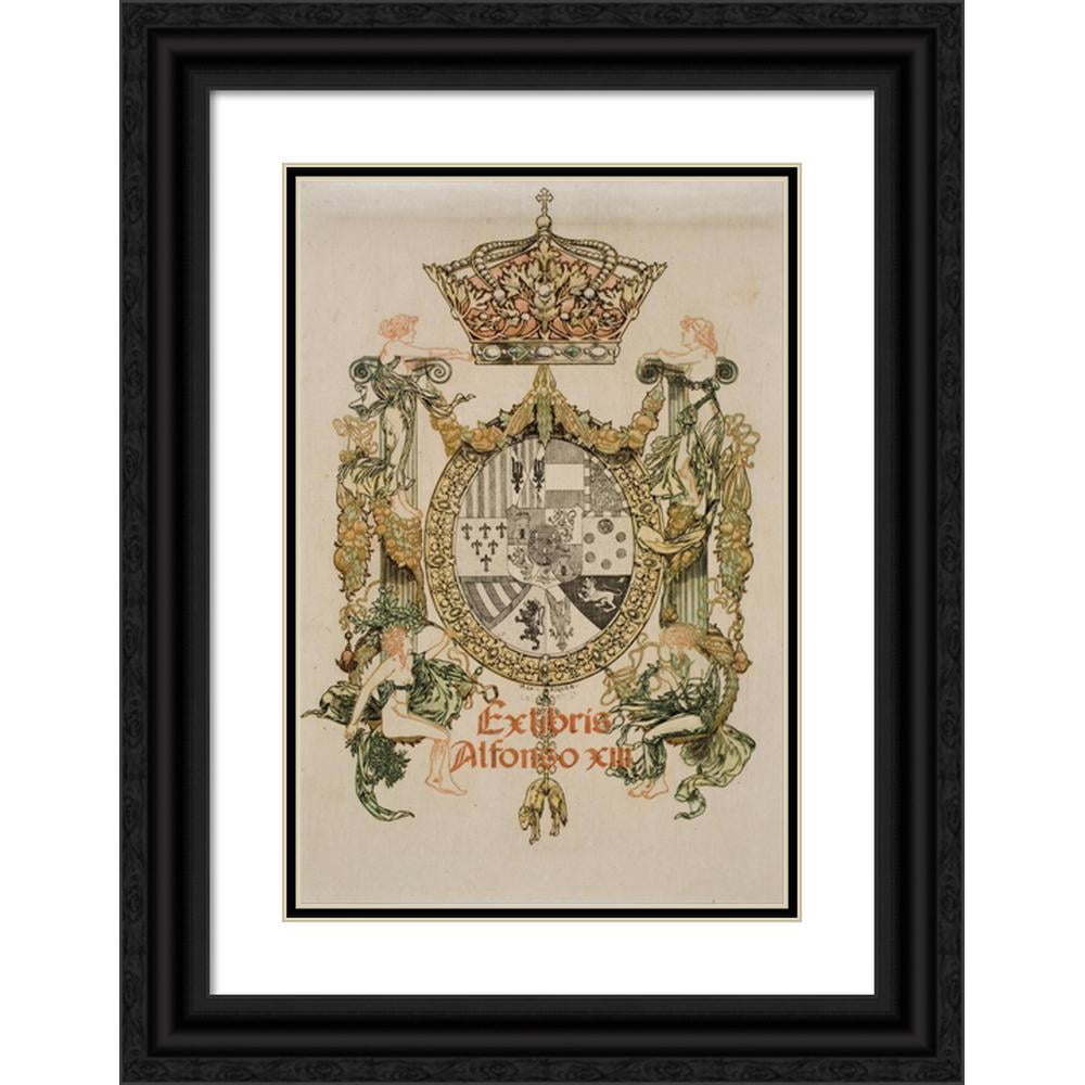 Frank Chouteau Brown 13x18 Black Ornate Wood Framed Double Matted ...