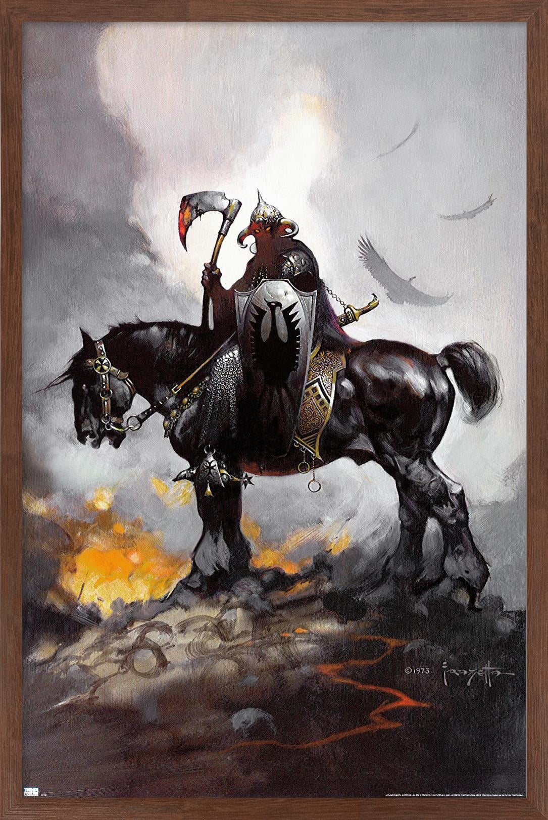 Frank Frazetta - Death Dealer 1 Wall Poster, 22.375" x 34" Framed ...