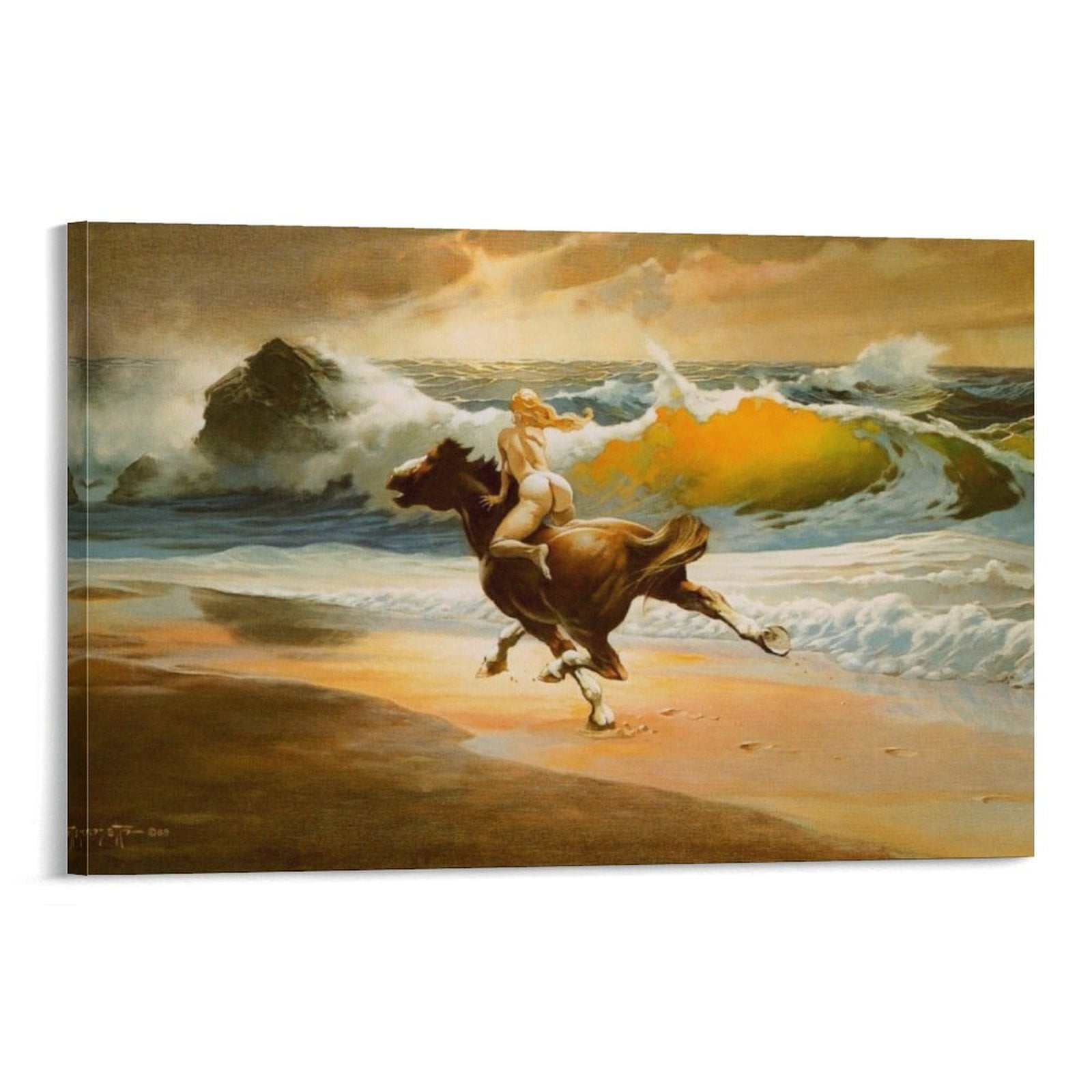 Frank Frazetta Fantasy School Poster Painting Poster Wall Art Poster ...