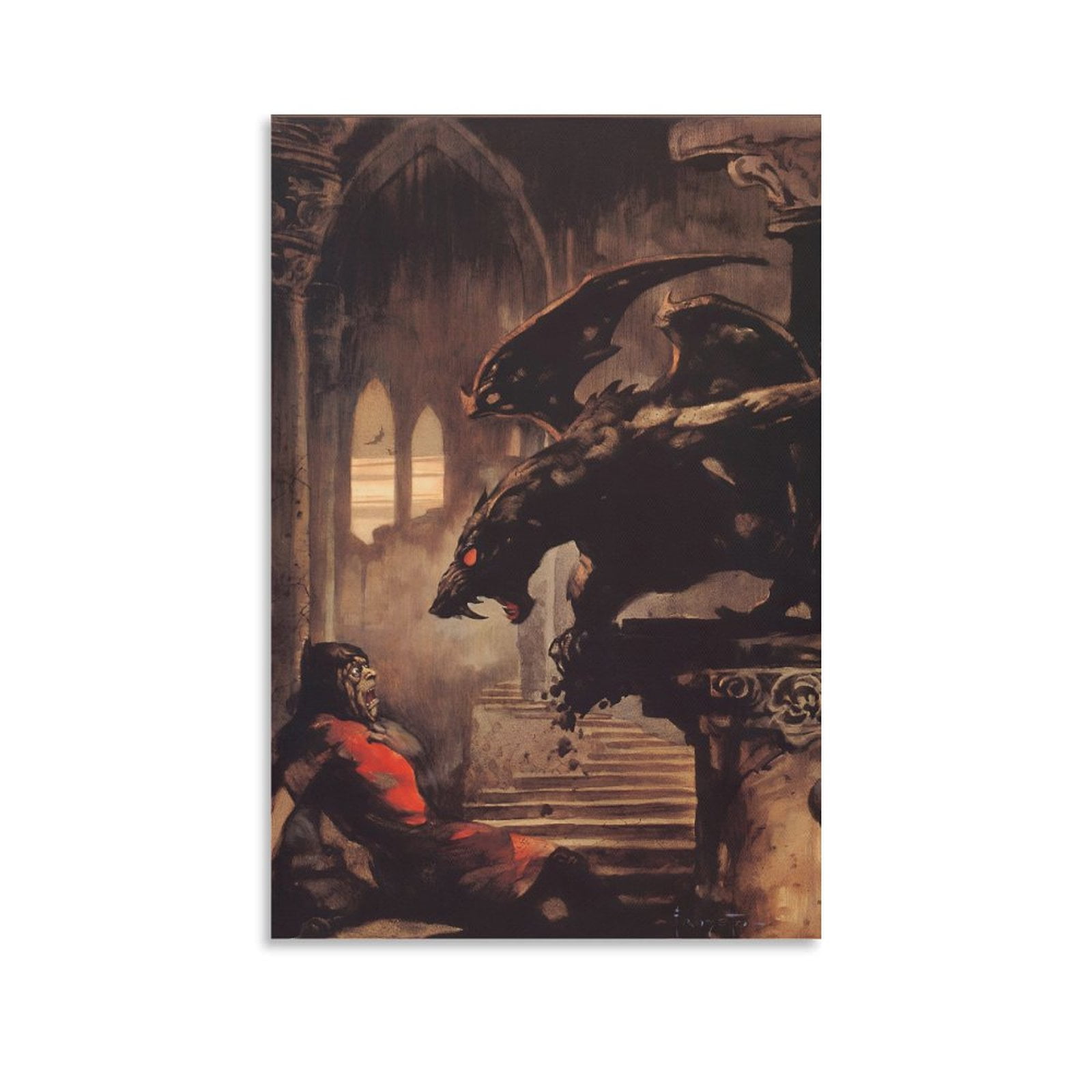 Frank Frazetta Fantasy School Poster Painting Posters Canvas Poster ...